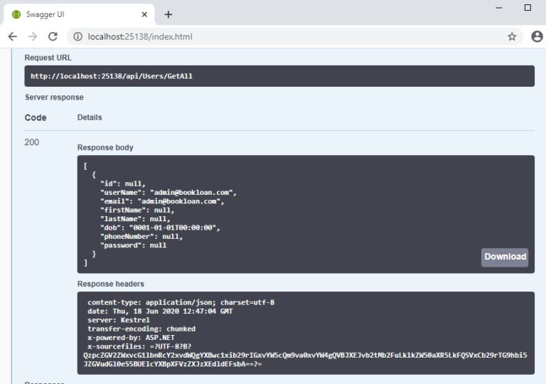 Using Swagger In The Core And Enabling Jwt Authorization Of Api