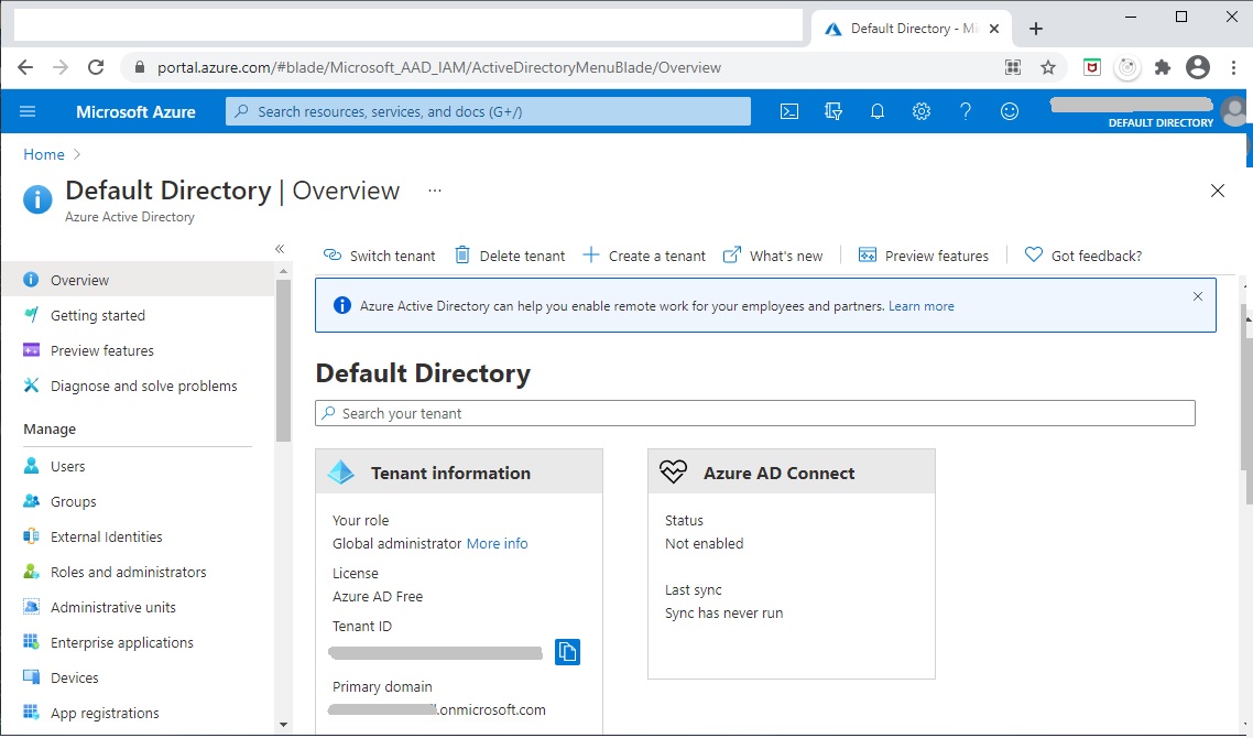How to Create Tenants in Azure Active Directory – andrewhalil.com