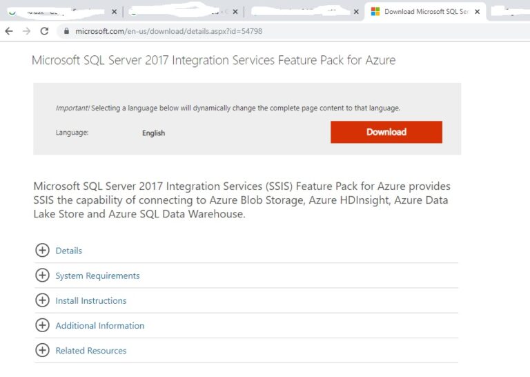 Enabling Azure Blob Storage in an SSIS Package – andrewhalil.com