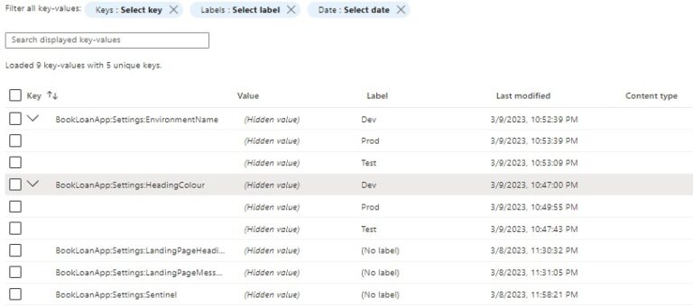 How to use Azure App Configuration Labels in Web Apps – andrewhalil.com