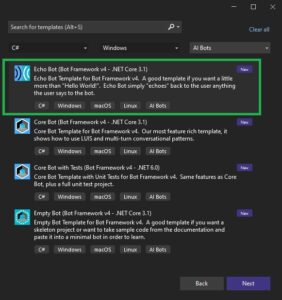 How to Create Chatbots with Visual Studio and Bot Framework SDK ...